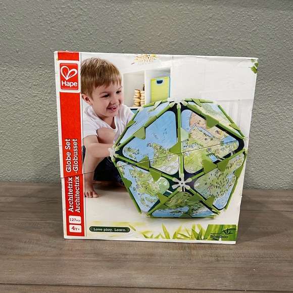 Hape | Toys | Brand New Hape Architetrix Globe Set Handcrafted From ...